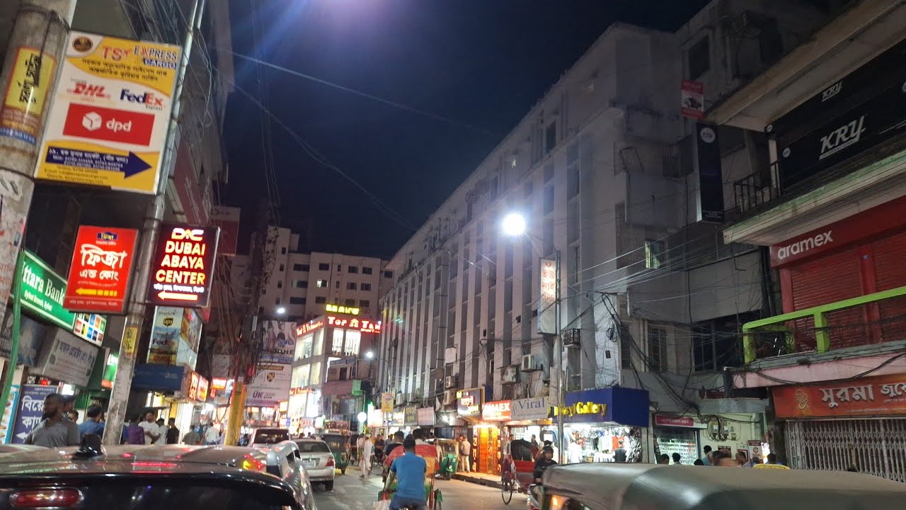 Sylhet City Night View 2025 | Madina Market to Sheikghat | 4K Night ...