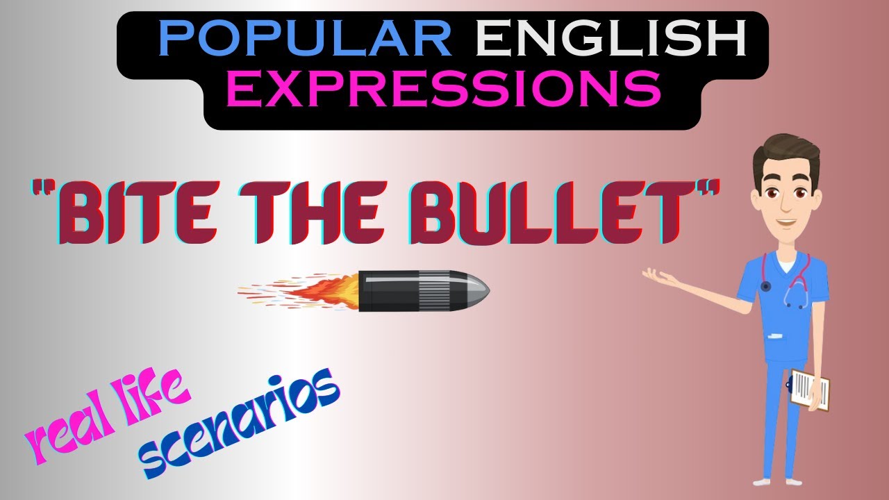 BITE THE BULLET - How to use this fun English expression! - YouTube