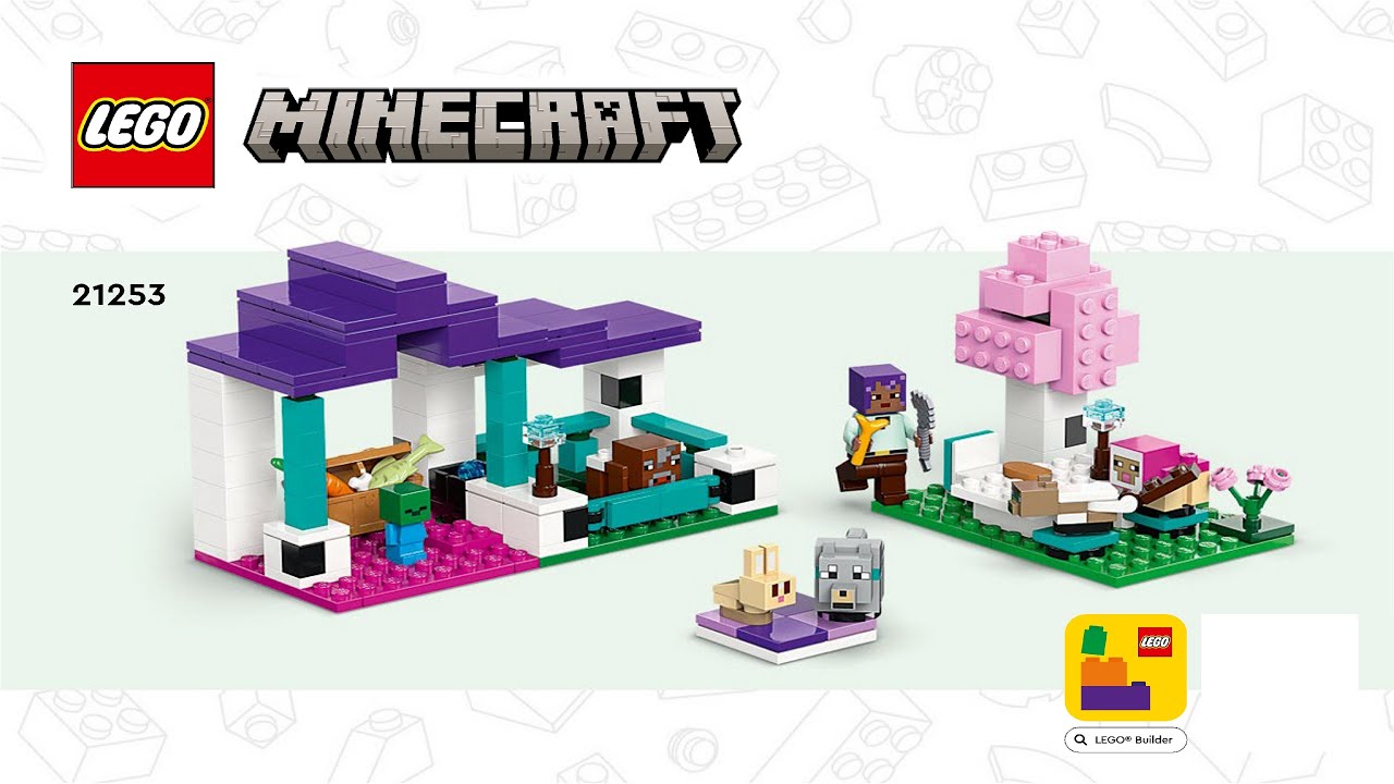 LEGO instructions - Minecraft - 21253 - The Animal Sanctuary - YouTube
