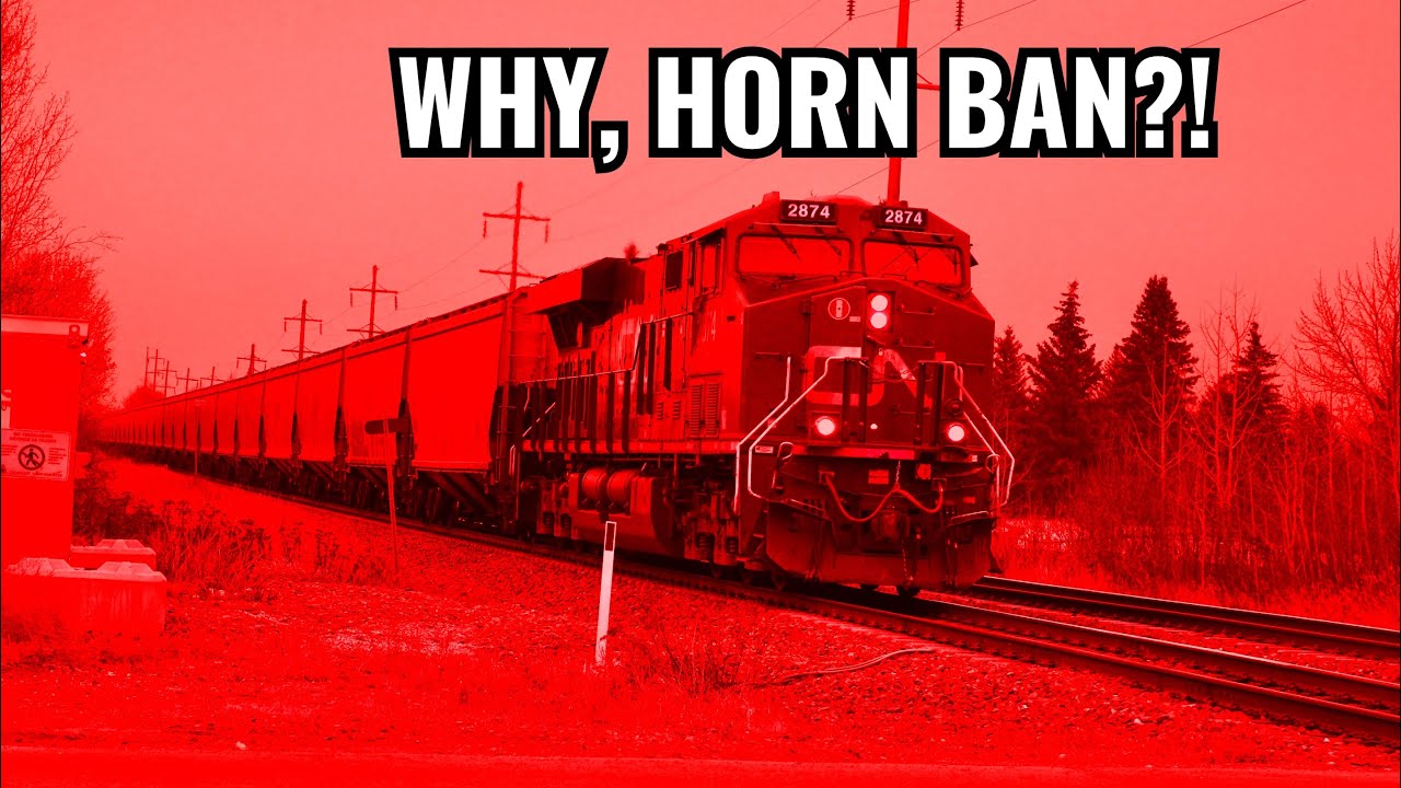 WHY HORN BANS SUCK! CN 2874 West Leading CN G809 - Stony Plain, AB ...