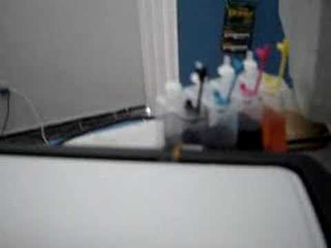 Bulk Ink HP D1460 Microway - YouTube