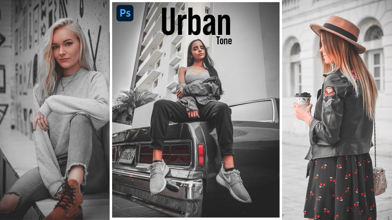 URBAN COLOR TONE in PHOTOSHOP | step by step - YouTube