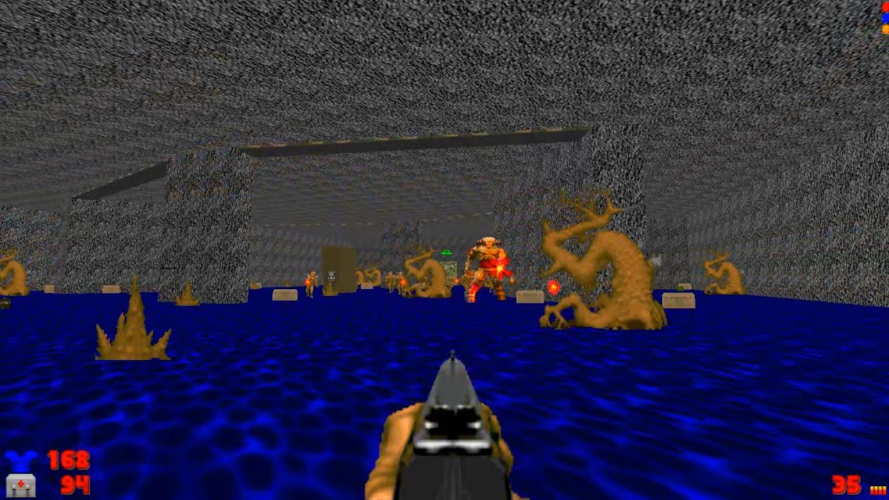 DOOM MOD FAST MONSTERS WOODY 18 woody18 wad By Nick Olman MAP E1M8 ONE ...