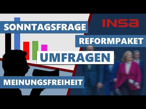 Aktuelle INSA-Umfragen: Sonntagsfrage, Sichere Stimmen, Maximales Potential, Meinungsfreiheit...