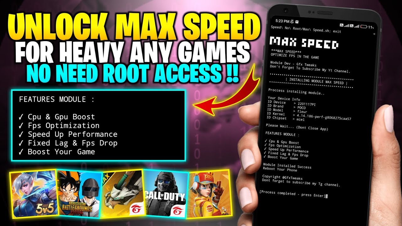 Unlock Max Speed For Heavy Any Games | Boost Your Games ! No Root - YouTube