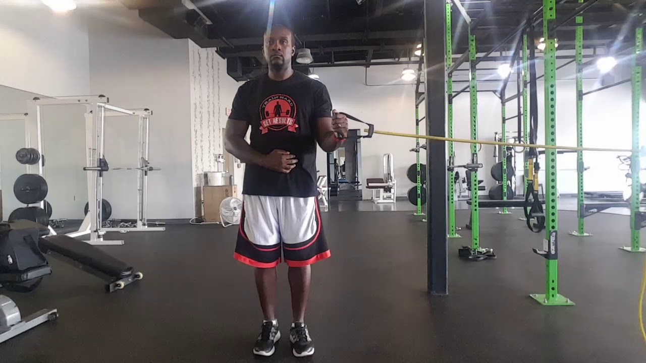 Resistance Band Internal Shoulder Rotation - YouTube