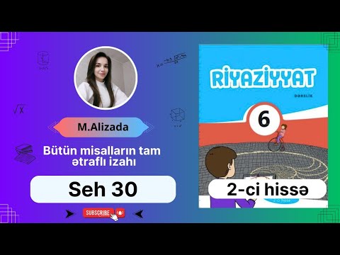 6ci sinif Riyaziyyat seh 30 (2ci hisse)