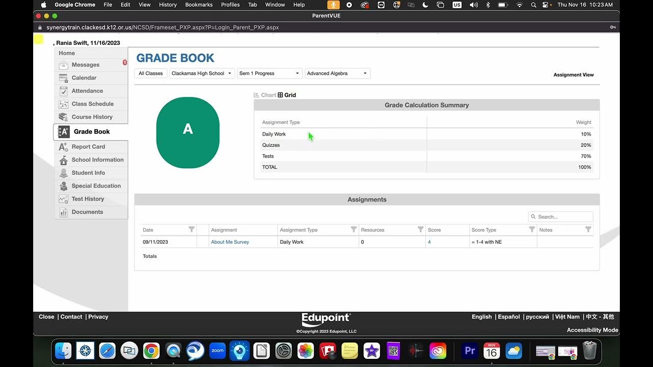 How To Access Your Student's Grade Report In ParentVue - YouTube