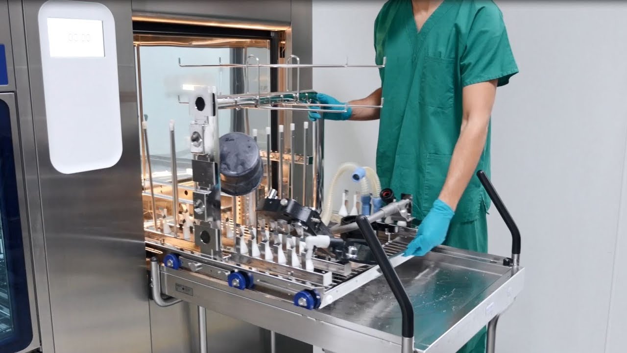 Dräger Fabius plus XL - How to clean - YouTube