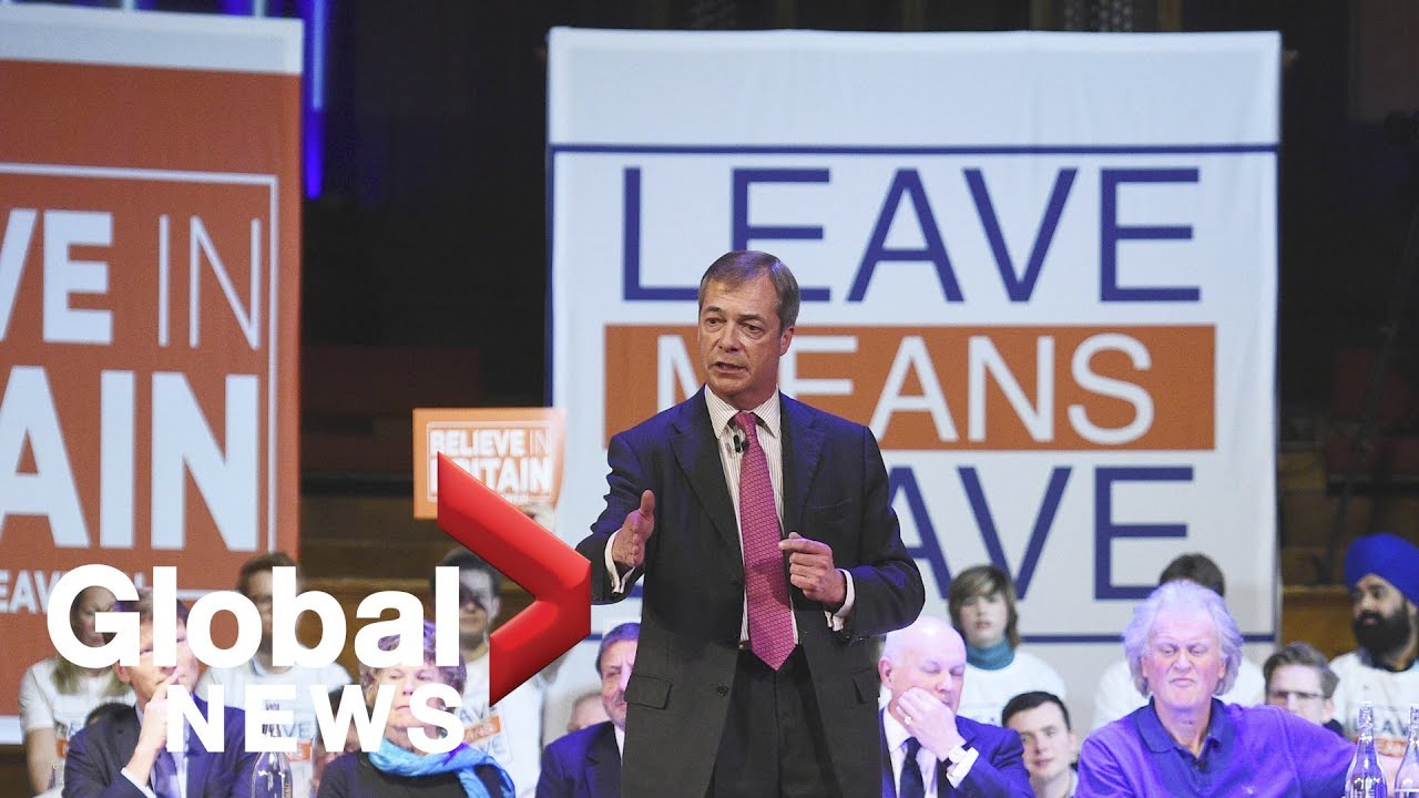 'Leave Means Leave' supporters hold rally in London - YouTube