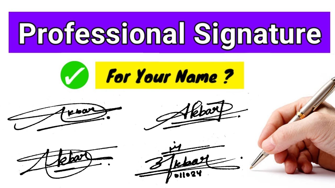 Akbar name signature style | Alphabet A signature style | A signature ...