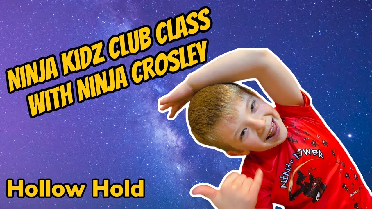 Ninja Kidz Club Hollow Hold with Ninja Crosley - YouTube