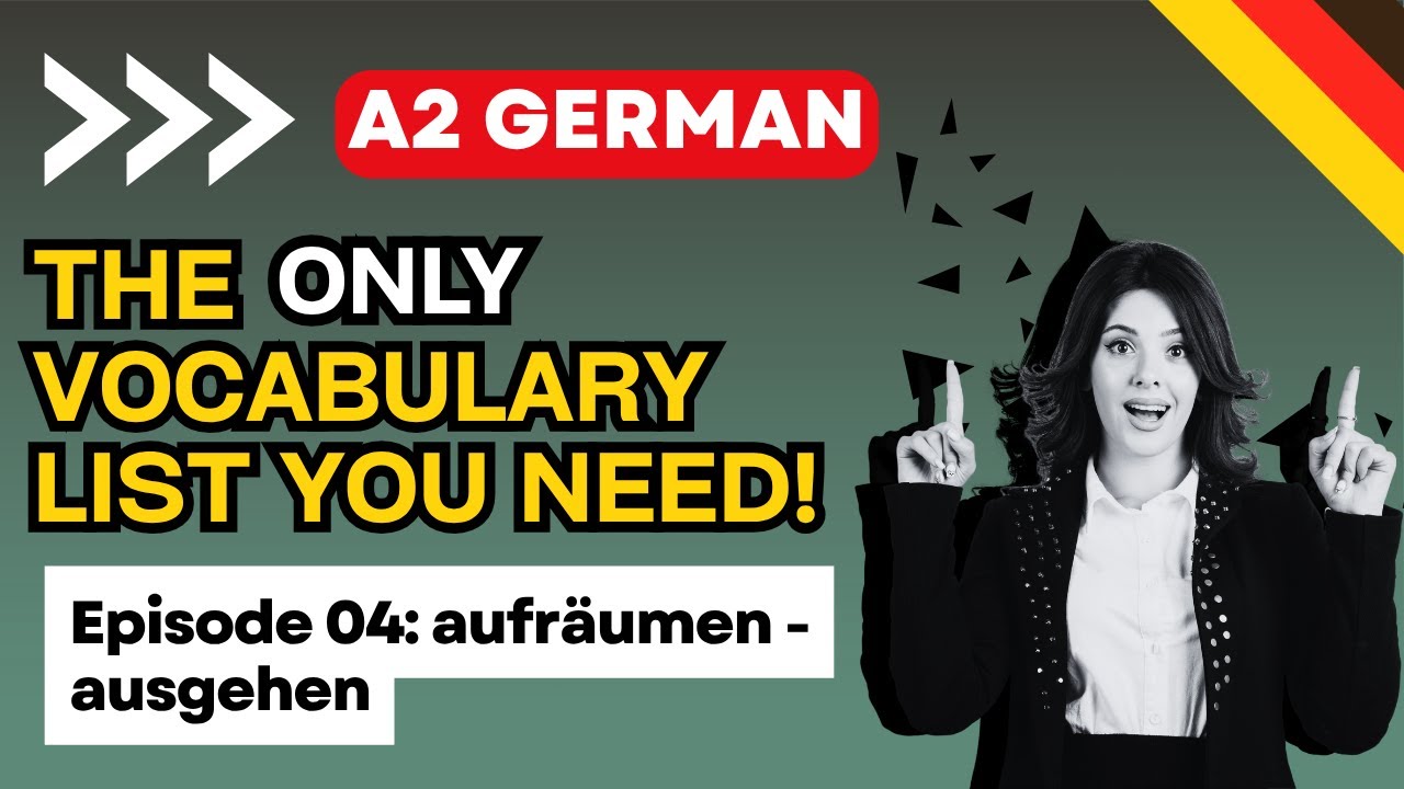 Unlock A2 German: Discover Awesome Words Starting with 'A'! (4) - YouTube