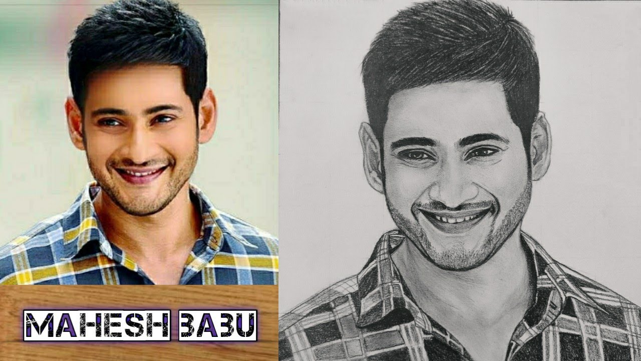 How to draw Mahesh Babu ( part- 2)//pencil sketch of Mahesh Babu 😊 ...