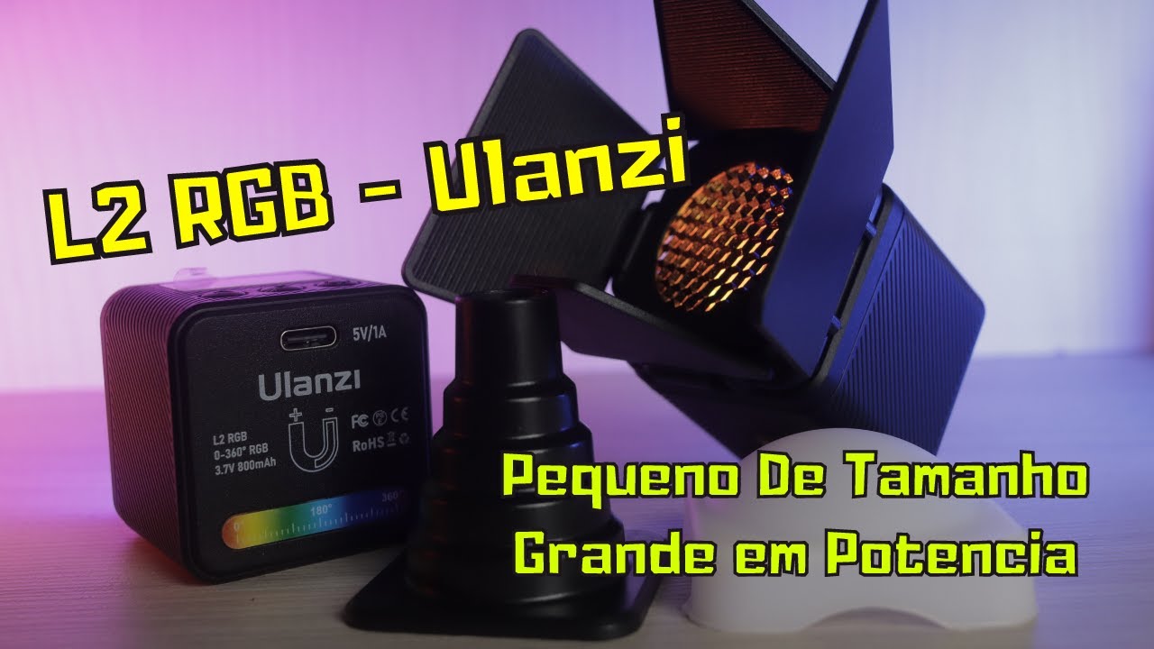 Led L2 RGB - Ulanzi - Pequeno de Tamanho mas Grande em Potencia !! - YouTube