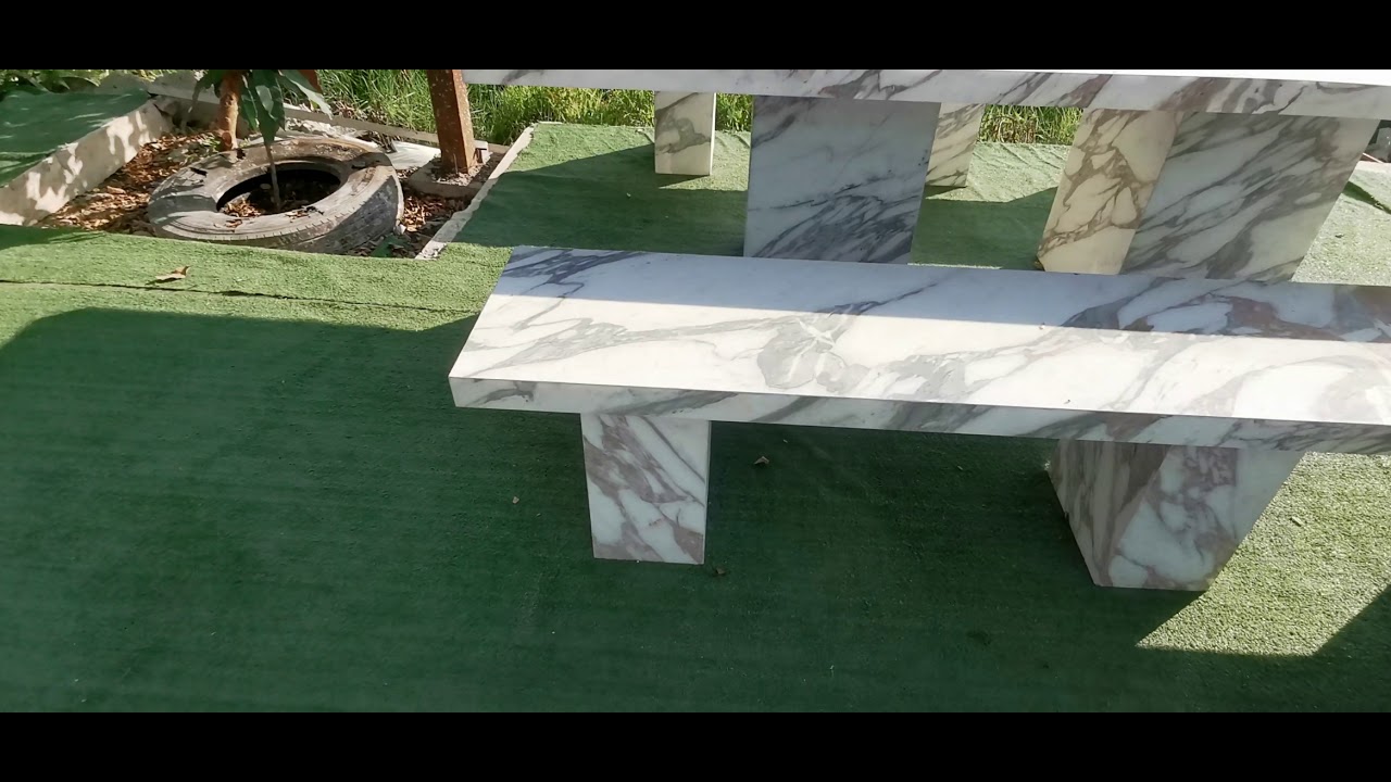 Marble bench details - YouTube