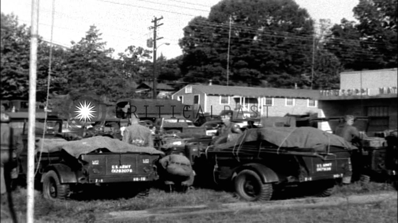 Troops and vehicles during Mississippi riots. HD Stock Footage - YouTube
