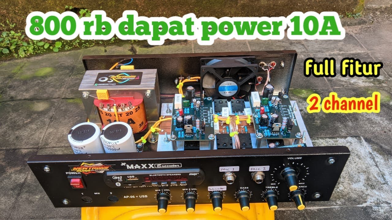 Review Power amplifier 10A stereo, Pesanan bos yang dari kediri - YouTube