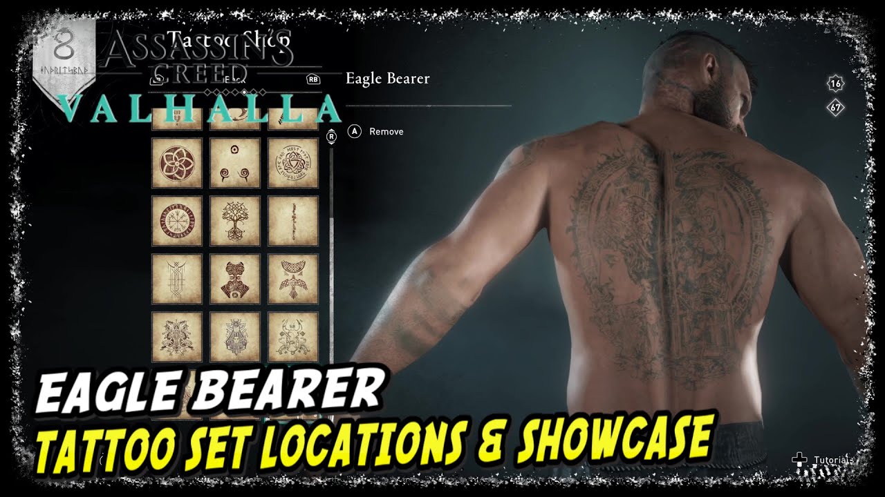 Eagle Bearer Tattoo Set Locations & Showcase in Assassin's Creed ...