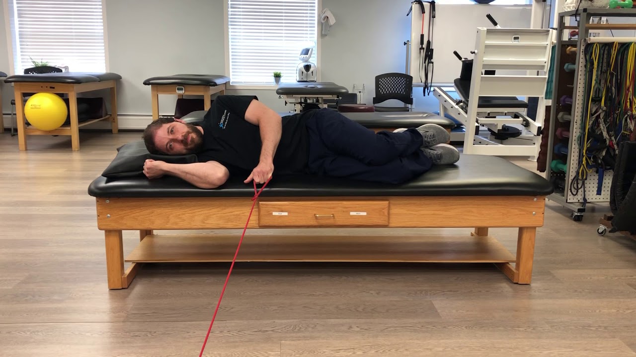 Sidelying Shoulder Retraction with ER - YouTube