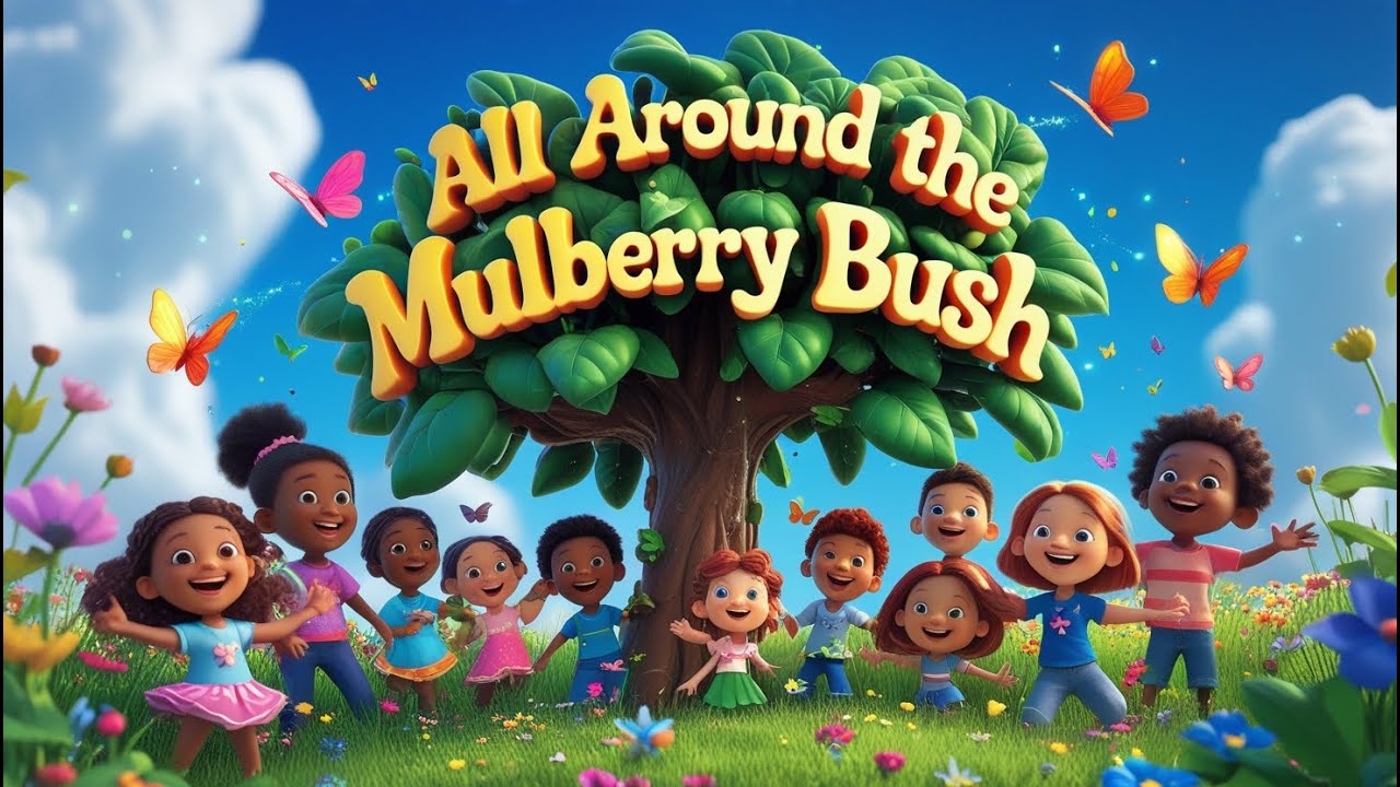 All Around the Mulberry Bush 🌳 | Fun Nursery Rhyme for Kids | Pop Goes ...