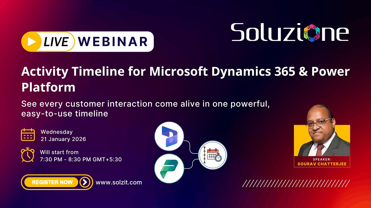 Activity Timeline for Microsoft Dynamics 365 | Webinar Recording & Live ...