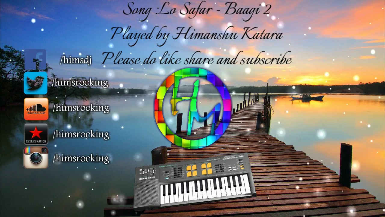 Lo safar instrumental version | Baaghi 2 | Himanshu Katara | - YouTube ...