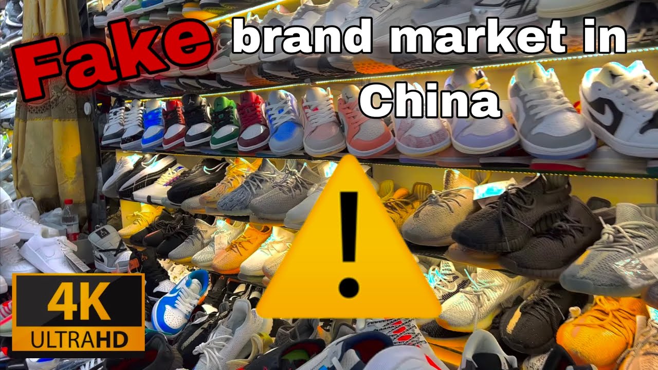 [4K] FAKE brand market in China. || Kinbo market virtual walking ...