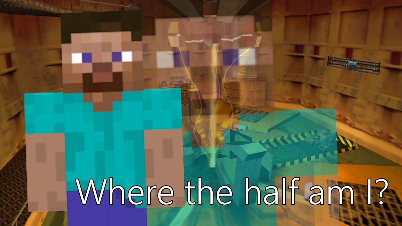 GMod Half Life: Minecraft Steve in Half Life - YouTube