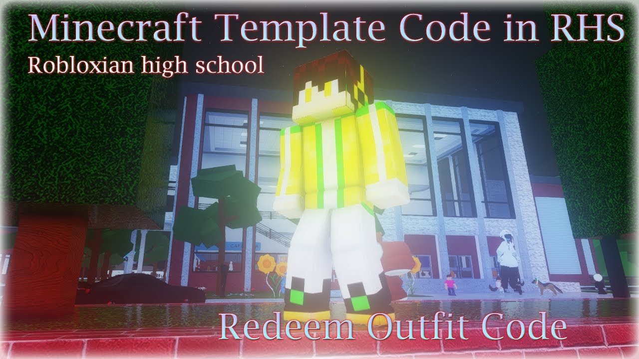 How to make Minecraft Character (Redeem Outfit Code) Robloxian high ...