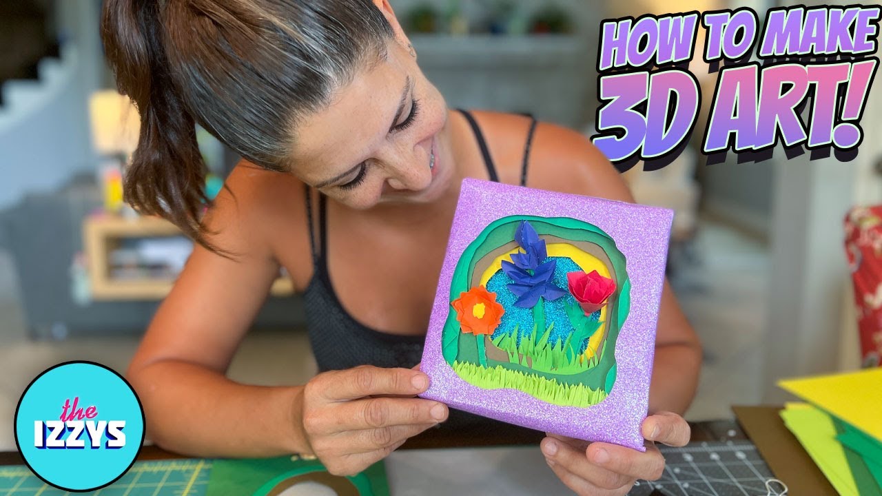 How To Make 3D ART With Construction Paper!!! - YouTube