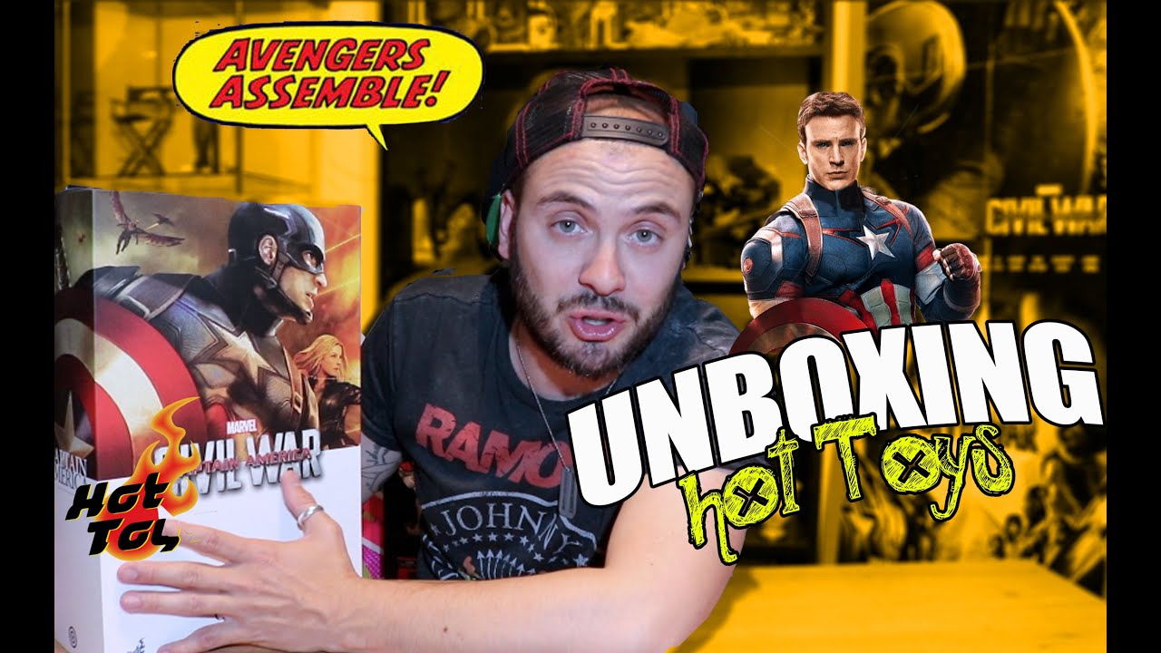 ¡ABRIENDO El MEJOR Hot Toys del CAPI! Unboxing CAPITAN AMERICA CIVIL ...