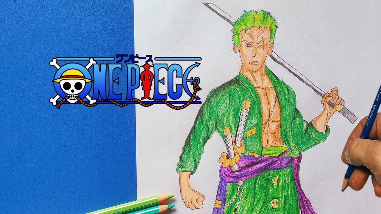 zoro drawing tutorial / how to draw Zoro - [One piece] / step by step # ...