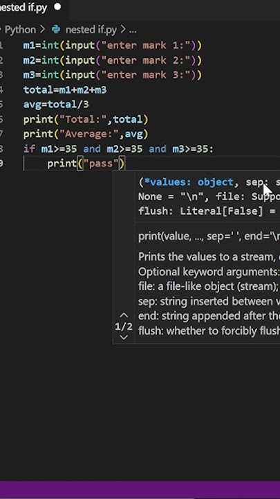 Nested If Program Python Program Python Shorts Coding Shorts