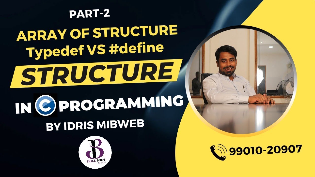 Structures Part 2 Array Of Structures Typedef And Dif Bw Typedef And Define C By Idris 2534