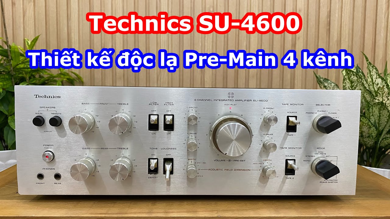 (đã bán)Amply Technics SU-4600 độc hiếm có, Pre-main 4 kênh, 8 sắt,chất ...
