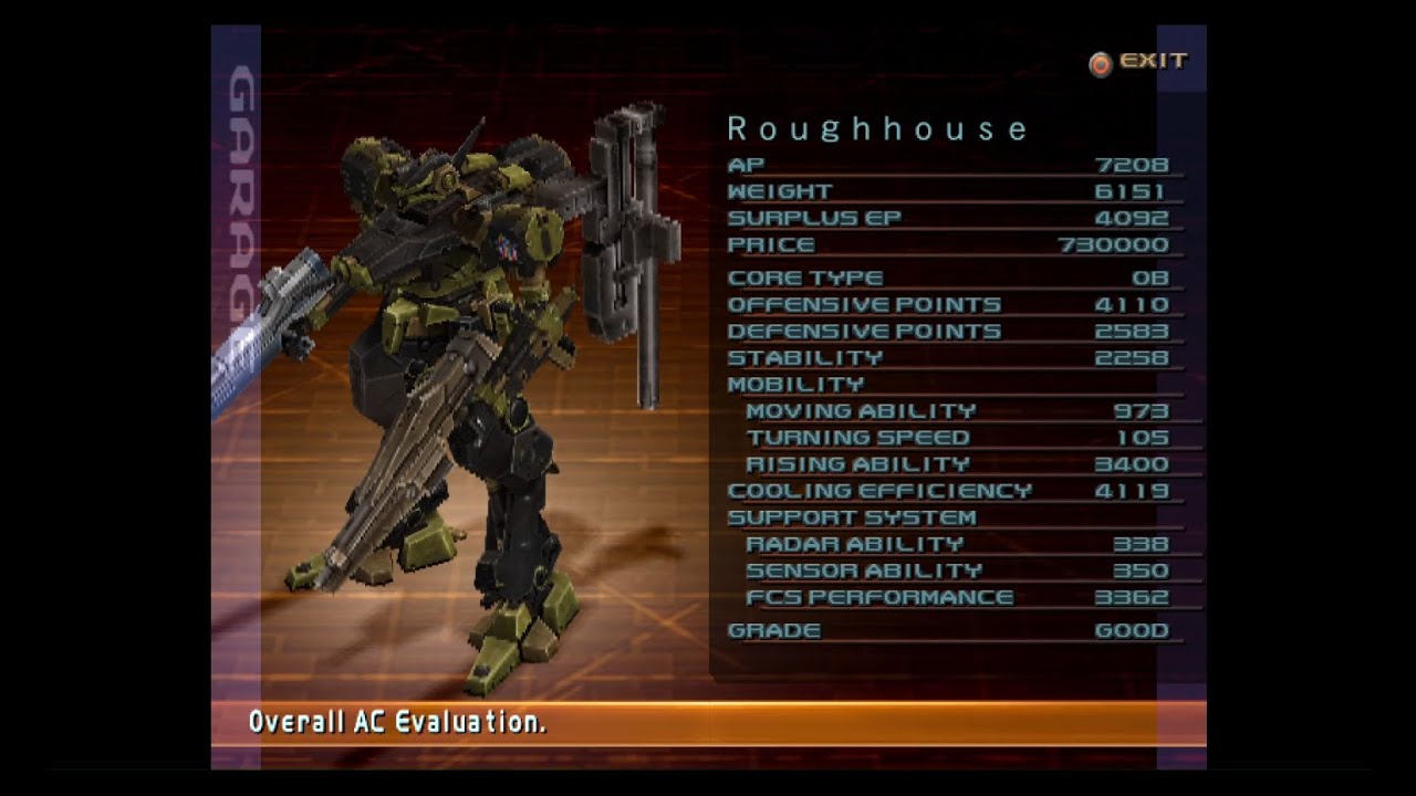 Armored Core AC Showcase - Roughhouse (AC Silent Line) - YouTube