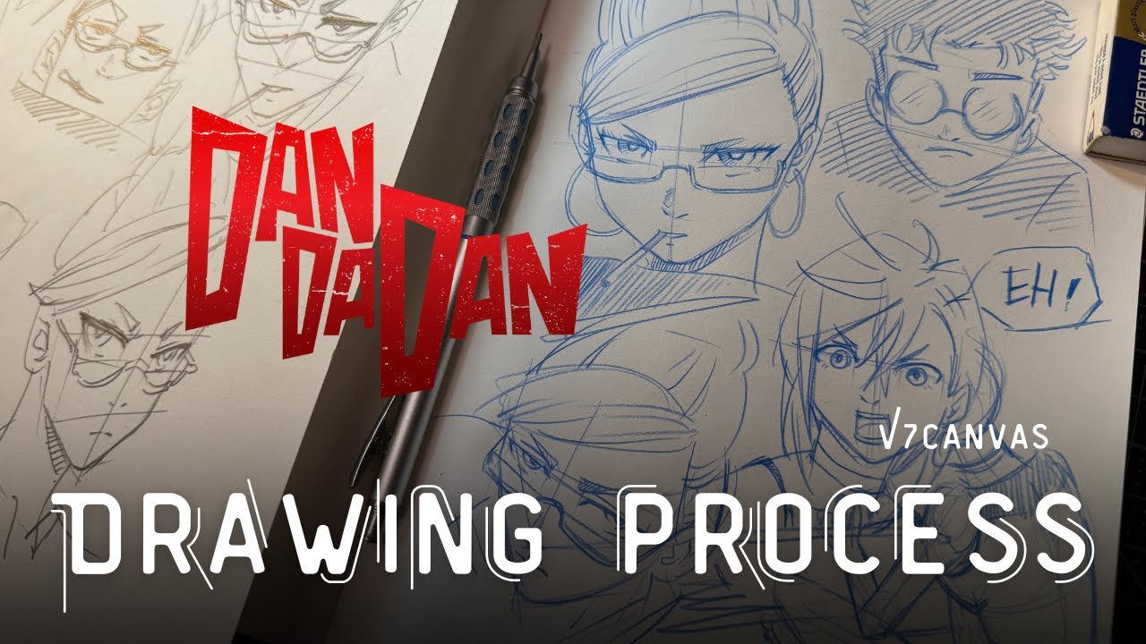 [Real Time] Let's draw characters from Dandadan | ASMR | Drawing ...