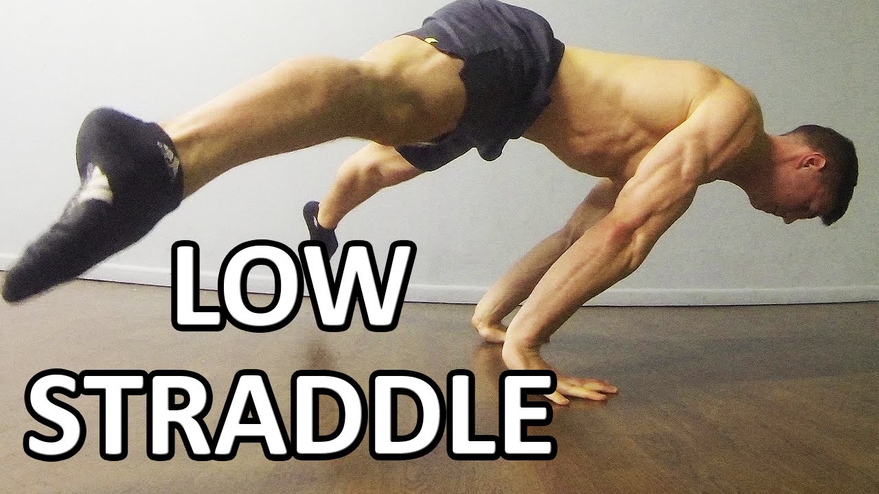 Elevated Low Straddle Planche - YouTube