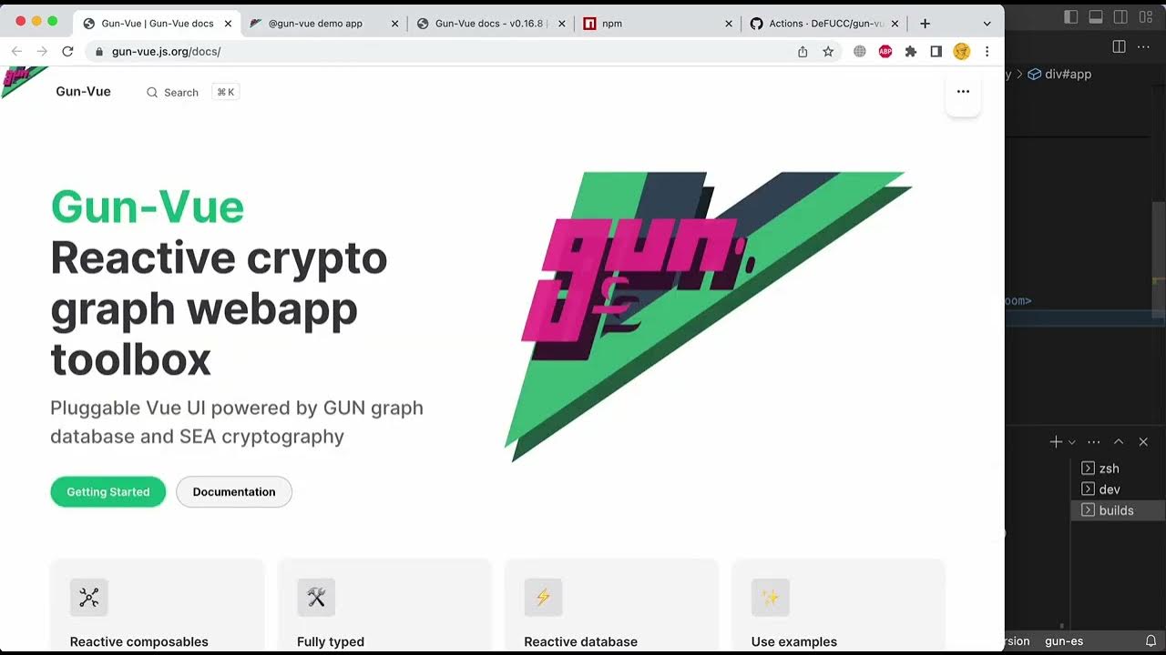 Gun + Vue app: verified provisioned builds, gun-es package and local ...
