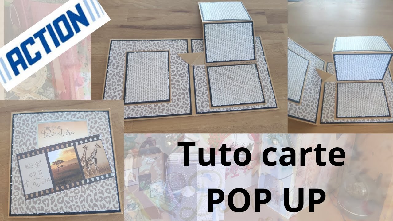 Tuto carte POP UP facile à réaliser. - YouTube