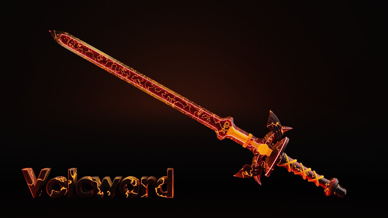 How to Texturing Volcano stylized Sword Part 2 - YouTube