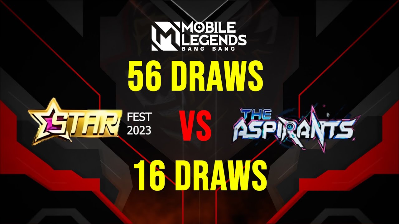 MLBB | Starlight Fest 56 Draw vs Aspirants 16 Draw | Must Watch and ...