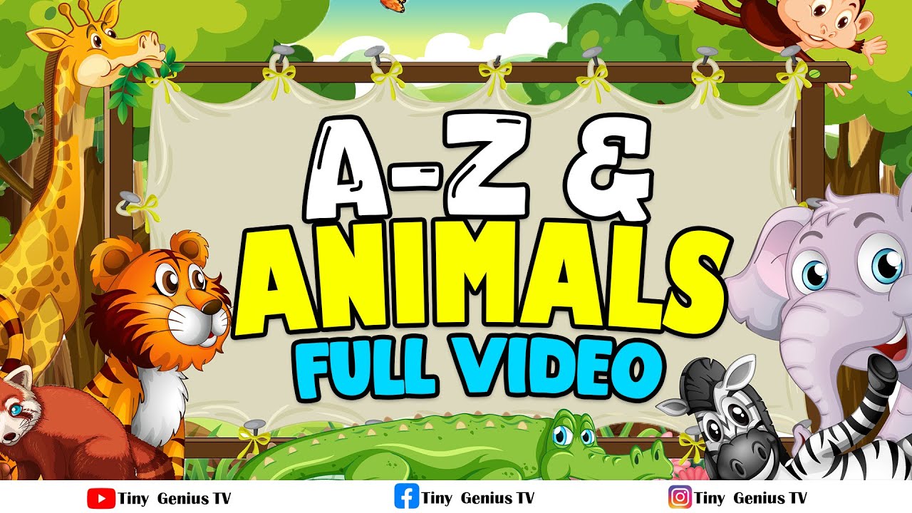Learn Alphabets And Animals From A TO Z - YouTube