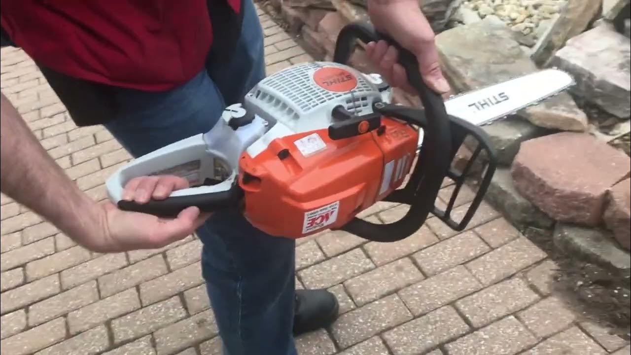 Stihl Chainsaw Cold Start Tutorial: How to Start Your Stihl Chainsaw the Right Way - YouTube