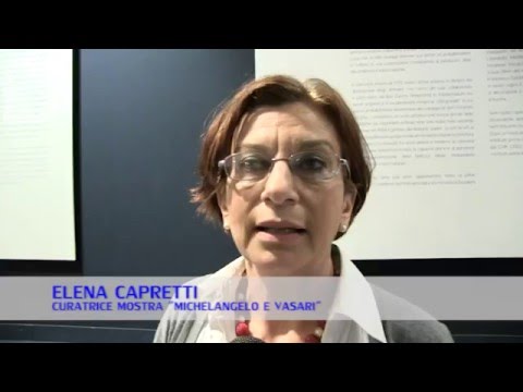 ELENA CAPRETTI SU MOSTRA MICHELANGELO E VASARI - dichiarazione - YouTube