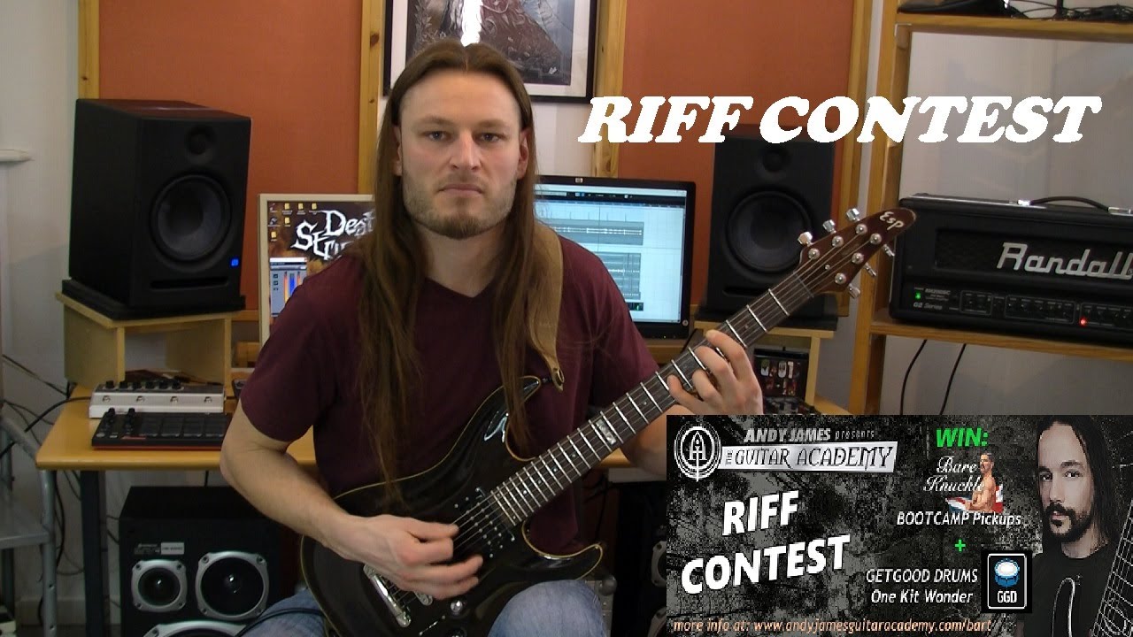 Andy James Guitar Academy RIFF CONTEST - (Simon Ranwez) - YouTube