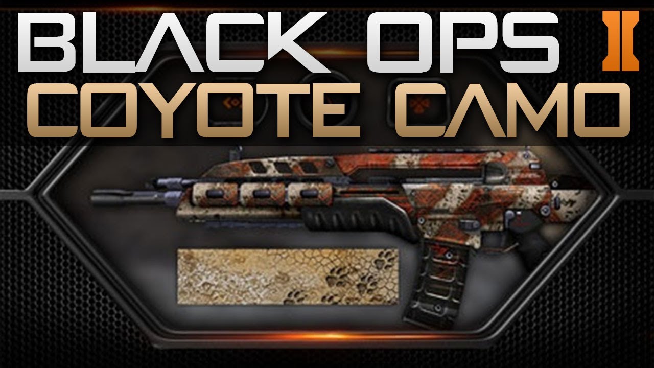 Black Ops 2 COYOTE Camo on ALL Weapons - Coyote Personalization Pack ...