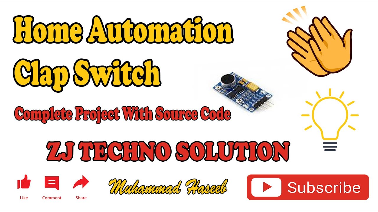 Clap Switch By Using Arduino Uno Complete Iot Project Youtube