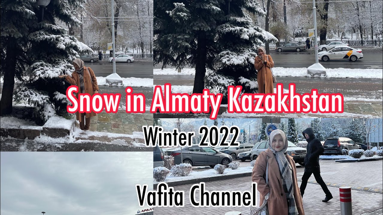 Snow in Almaty Kazakhstan | Winter #vafita #snow #snowfall - YouTube